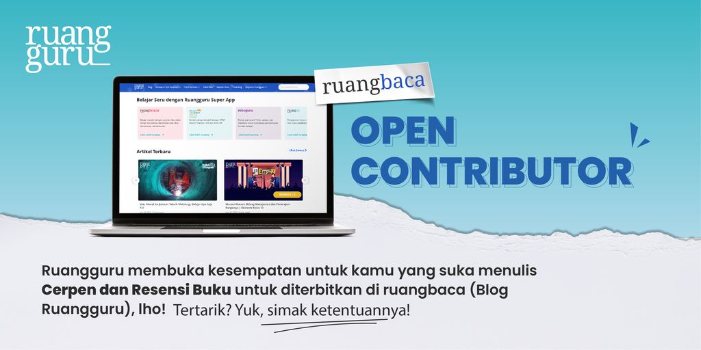 Ingin Karyamu Dimuat di Ruangbaca? Yuk, Jadi Kontributor Dunia Kata!